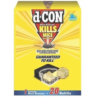 D-con 1920089481 Reusable Mouse Bait Station With 20 Refills - Bed Bath ...