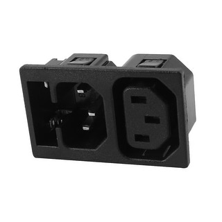 IEC C13 C14 5 x 20mm Fuse Holder Power Socket Adapter Plug AC 250V 10A ...