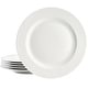 Our Table Simply White 6 Piece 11 Inch Round Porcelain Dinner Plate Set ...