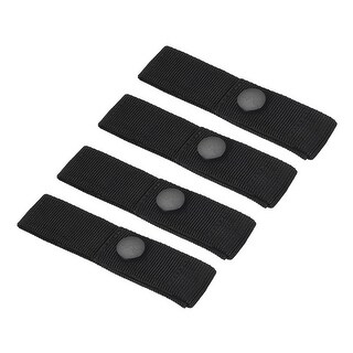 Belt Keeper with Double Snaps, Nylon Gear Holder for Belt Fixing, Black ...