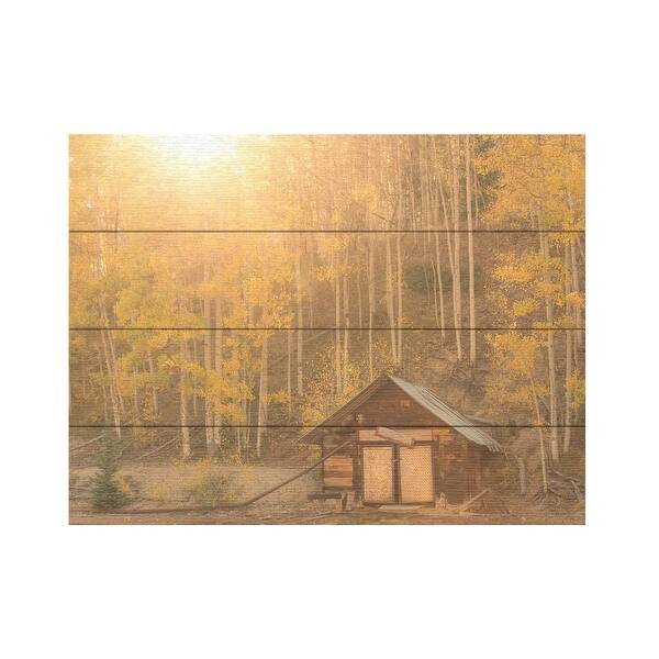 Dan Ballard 'Sunset Cabin' Wood Slat Art - Multi - Bed Bath & Beyond ...