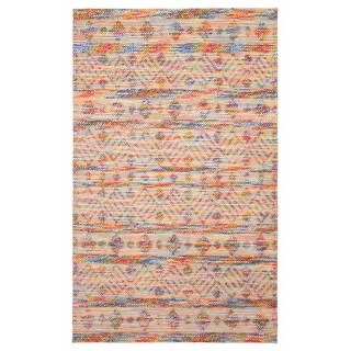 ECARPETGALLERY Braid weave Sienna Multi Color Wool Rug - 5'0 x 8'1 ...