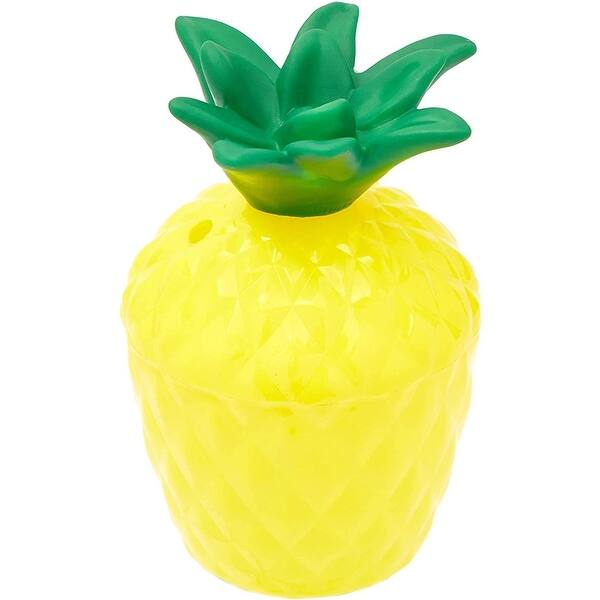 Plastic Pineapple Cups with Lids and Straws for Hawaiian Party (10 oz ...