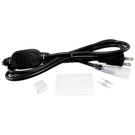 Black LED Strip Light Power Cord Kit - 120 Volt - Standard Output (SMD ...