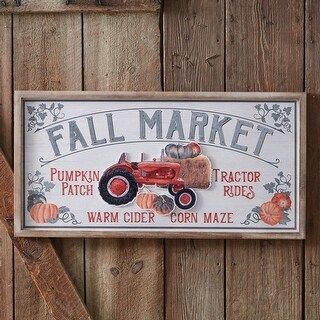 Fall Market Wall Sign - 34''W x ¾''D x 17''H - Bed Bath & Beyond - 37837796