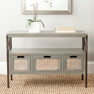 SAFAVIEH Joshua Ash Grey TV Stand - Bed Bath & Beyond - 8676724