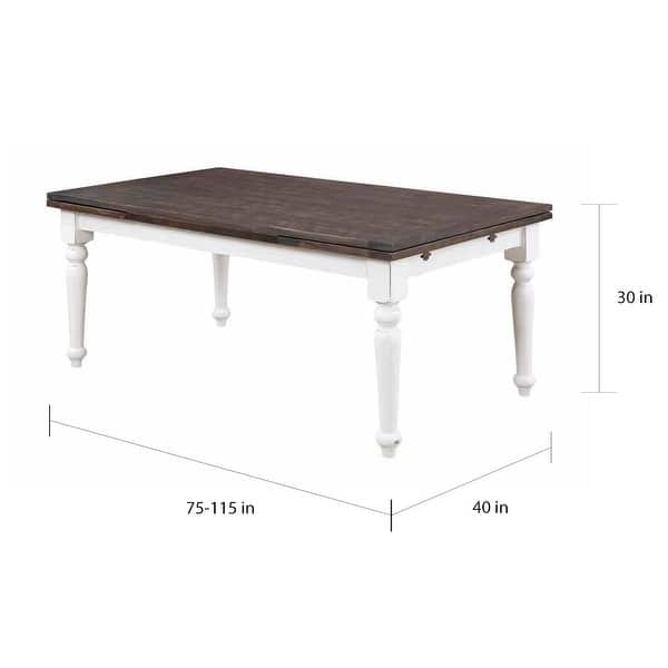 The Gray Barn Crooked Cottage Extension Dinette Table - Antique White ...