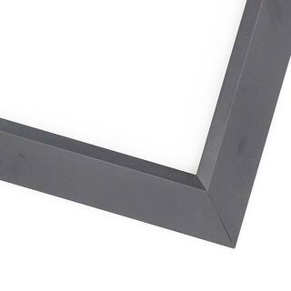 8x36 - 8 x 36 Contemporary Black Sloped Solid Wood Frame with UV - Bed ...