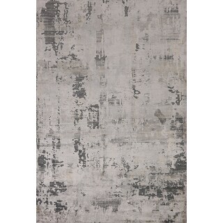 Beige Abstract Turkish Area Rug Machine Made Carpet - 5'3" x 7'8" - Bed ...