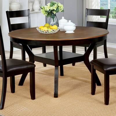 Furniture of America Sine Farmhouse Brown 54-inch Dining Table ...