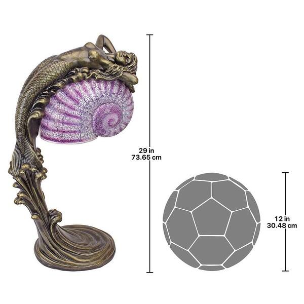Design Toscano Siren of the Sea Mermaid Art Deco Illuminated Sculpture ...
