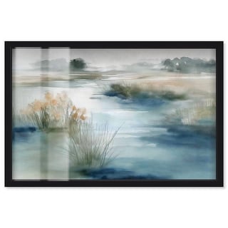 Hazy River II Landscape Art Shadowbox Print by Art Remedy - Bed Bath ...