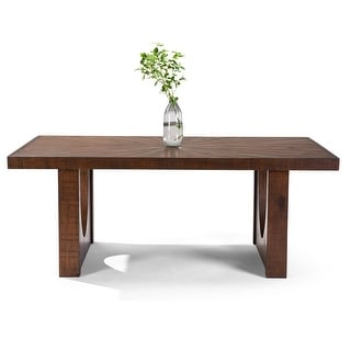 78" Solid Wood Base Dining Table - Bed Bath & Beyond - 42427444