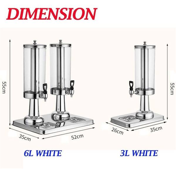 Round Beverage Drink Dispenser Cold Ice Juice Soy Milk Dispensers - Bed ...