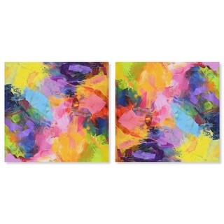 Blissful Palette Set Canvas Saturaded Colors Art by Art Remedy - Bed ...