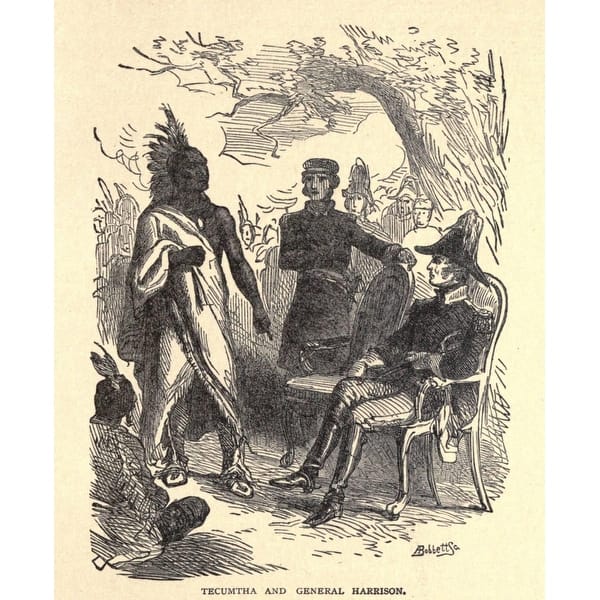 Council Of Vincennes Between General William Henry Harrison And Indian ...