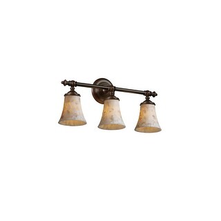 Justice Design Group ALR-8523-20 Alabaster Rocks 3 Light Vanity Light ...