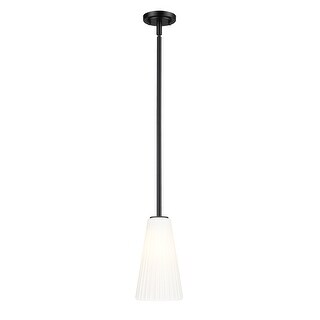 Farrell 1 Light Pendant in Matte Black - Bed Bath & Beyond - 40949119