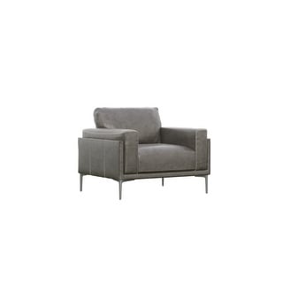 Charcoal Gray Leather Chair - Dark Gray - Bed Bath & Beyond - 43750359