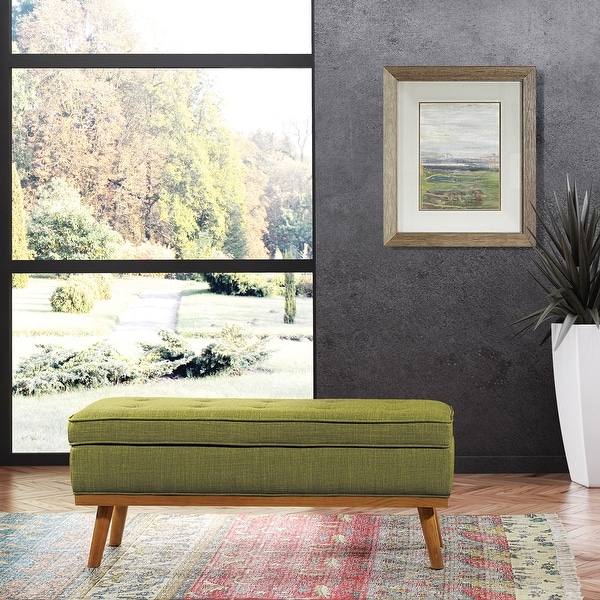 Carson carrington upholstered seat storage bench store