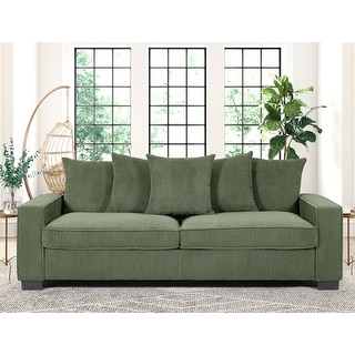 Transitional Track Arm Upholstered Indoor Sofa - Bed Bath & Beyond ...