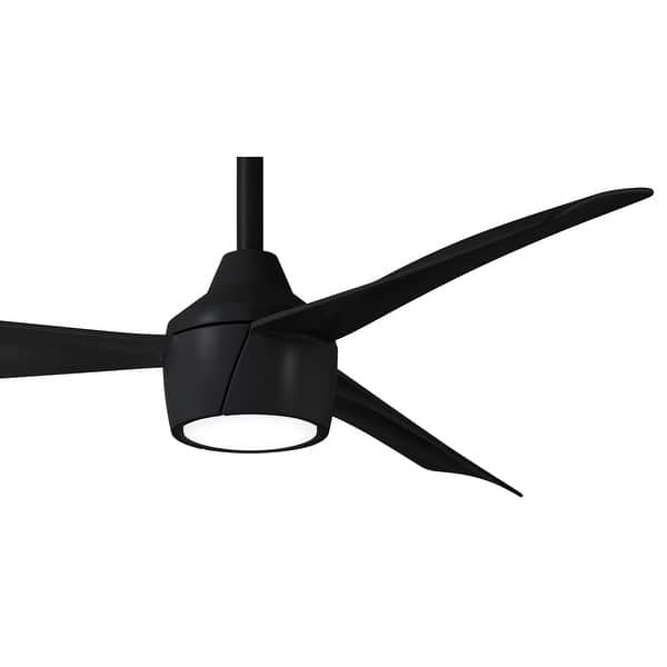 Minka Aire Skinnie 3 Blade 44 Inch Ceiling Fan With LED Light - Bed ...