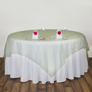 12 Pcs Sheer Organza Table Overlays Toppers Linens 60" x 60" Apple ...