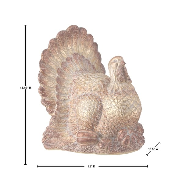 15" Resin Harvest Turkey - Bed Bath & Beyond - 40808747
