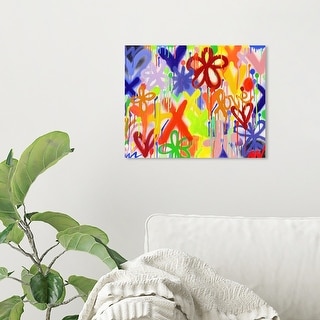 Wynwood Studio Abstract Corey Paige - Graffiti Street Citrus Orange and ...