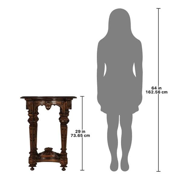 Design Toscano Louis XIV Mahogany Side Table - Bed Bath & Beyond - 40129233