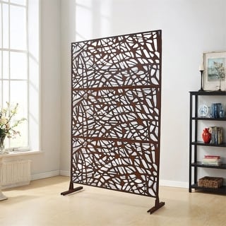 Outdoor & Indoor Privacy Screen Metal Privacy Screen 76" H×48" W - Bed ...
