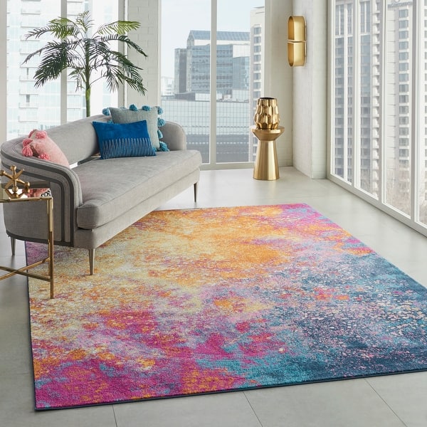 Nourison Passion Colorful Modern Abstract Area Rug - Bed Bath & Beyond ...