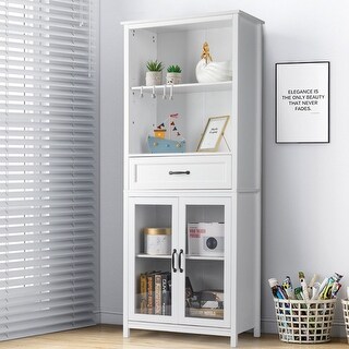 FCH American Country MDF Spray Paint Bookcase White - Bed Bath & Beyond ...