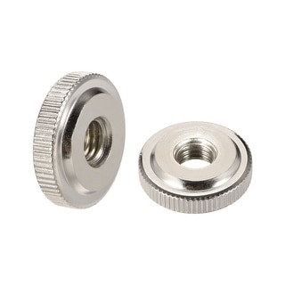 Knurled Thumb Nuts, M10 Female Threaded Thin Type, Nickel Plating, 10 X ...