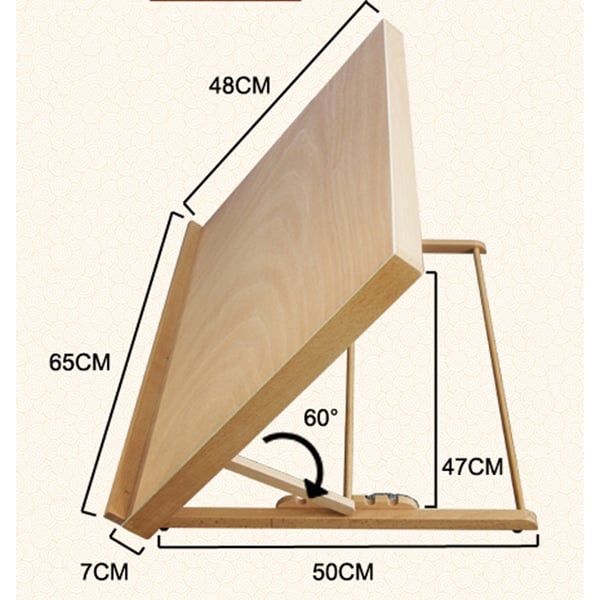 HJ-A2 Portable Sketch Table Drawing Table Burlywood - 25inch - Bed Bath ...