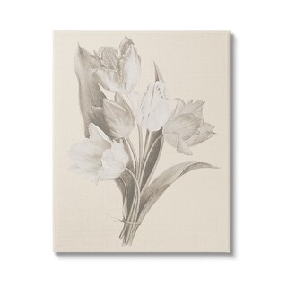 Stupell Antique Tulips Drawing Canvas Wall Art Design by Lil' Rue - Bed ...