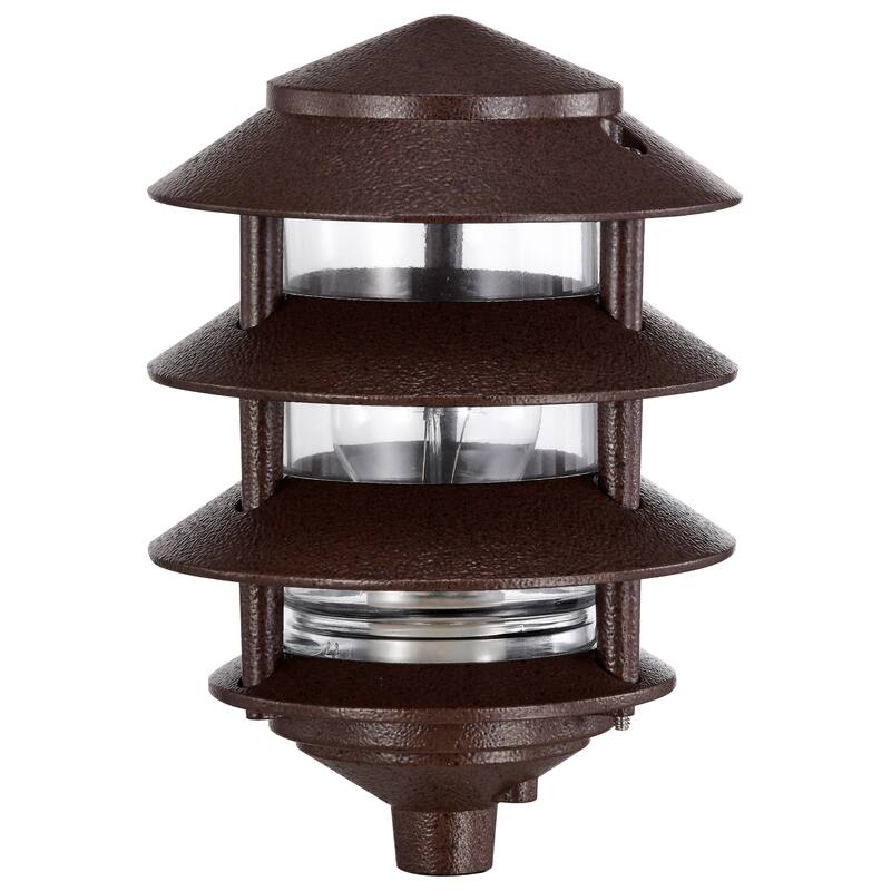 1-Light 3 Louver Pagoda Small Hood - Overstock - 28503050