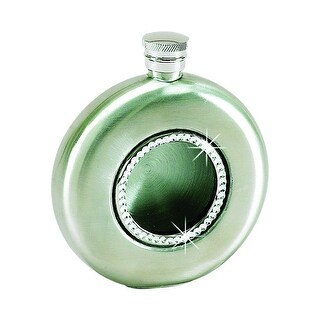Round Flask With Crystals & Window - 3.5" W x 4" H x 1" L - Bed Bath ...