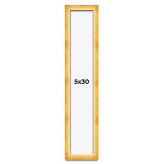 5x30 IN Shadow Box Frame Gold | 1.625 Inches Deep Real Wood - Bed Bath ...