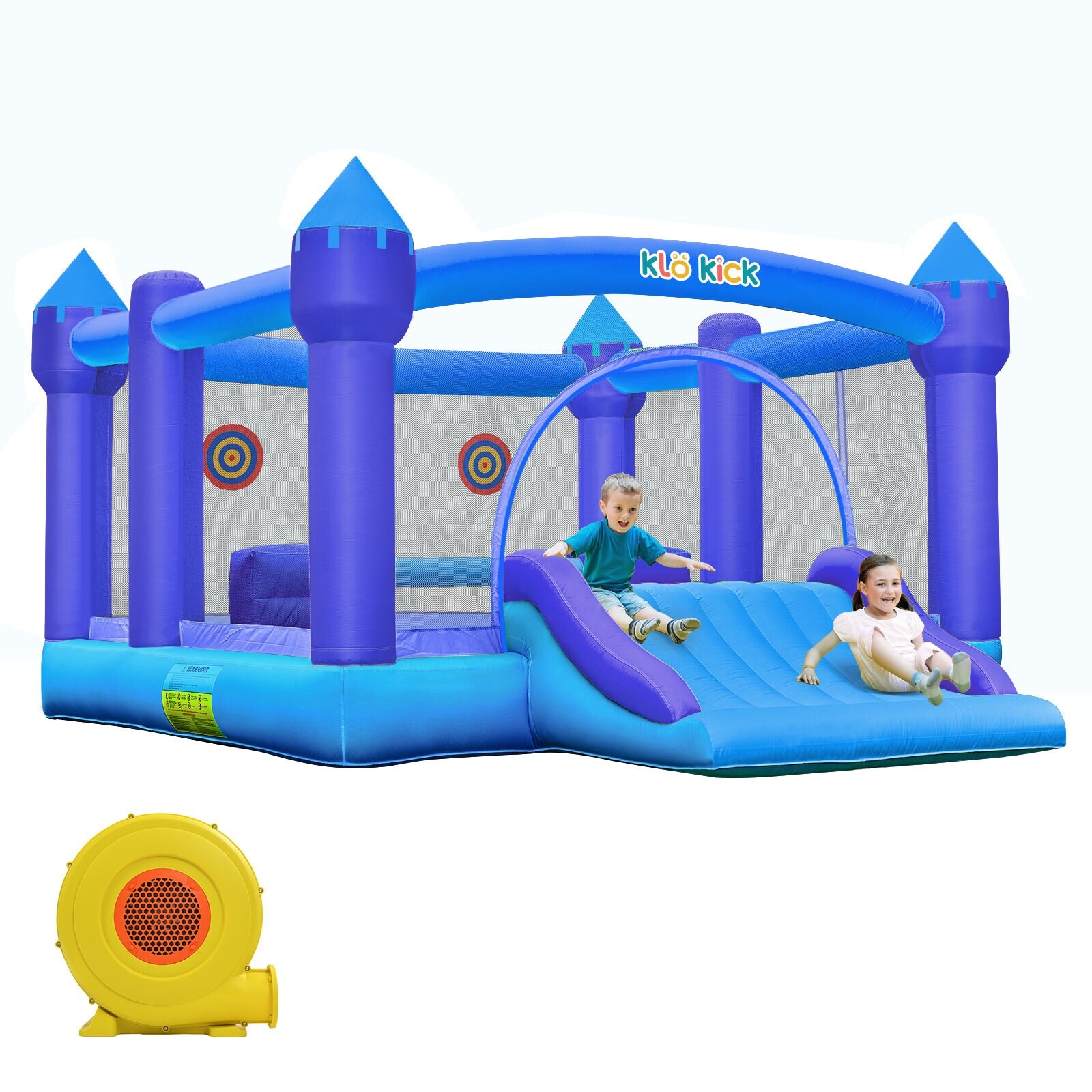 Kids Inflatable Bounce House with Slide and Ocean Balls Not Included ...