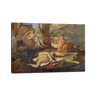 iCanvas "Echo and Narcissus " by Nicolas Poussin Canvas Print - Bed ...