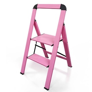 2 Step Aluminum Folding Step Stool - N/A - Bed Bath & Beyond - 36960464