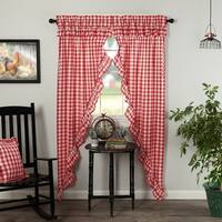 Annie Buffalo Check Ruffled Panel Set - Panel 84x40 - Panel 84x40 - On ...