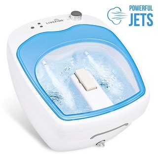 LiveFine Foot Spa Adjustable Speed Aqua Air Jets - White - Bed Bath ...