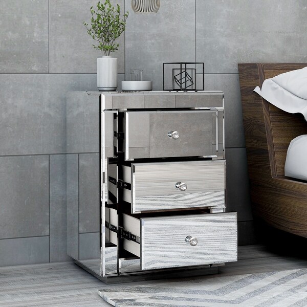Nightstand with crystal knobs store
