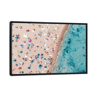 iCanvas "Busy Beach V" by Radu Bercan Framed - Bed Bath & Beyond - 37146601