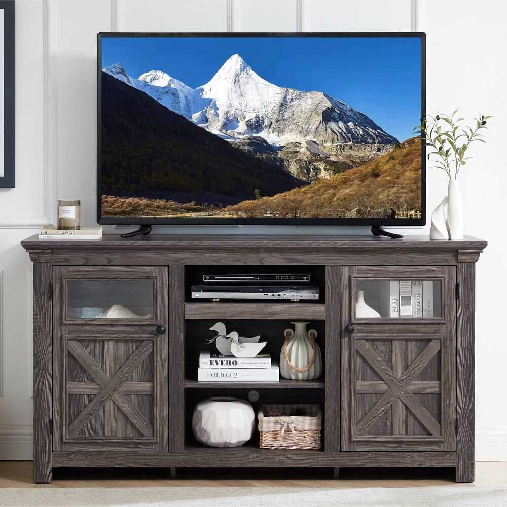 Farmhouse grey tv stand store