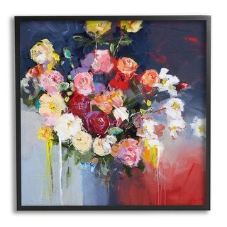Stupell Urban Paint Drip Flower Arrangement Framed Giclee Art, Design ...