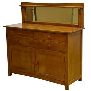 Mission Buffet Cabinet with Mirror - 50" - Bed Bath & Beyond - 39497022