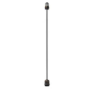 Novelty Lights E26 Medium Base Socket Extender, 18" Drop, Black Wire ...